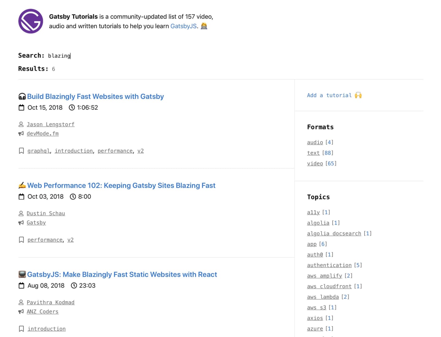 Introducing Gatsby Tutorials • Michael Uloth