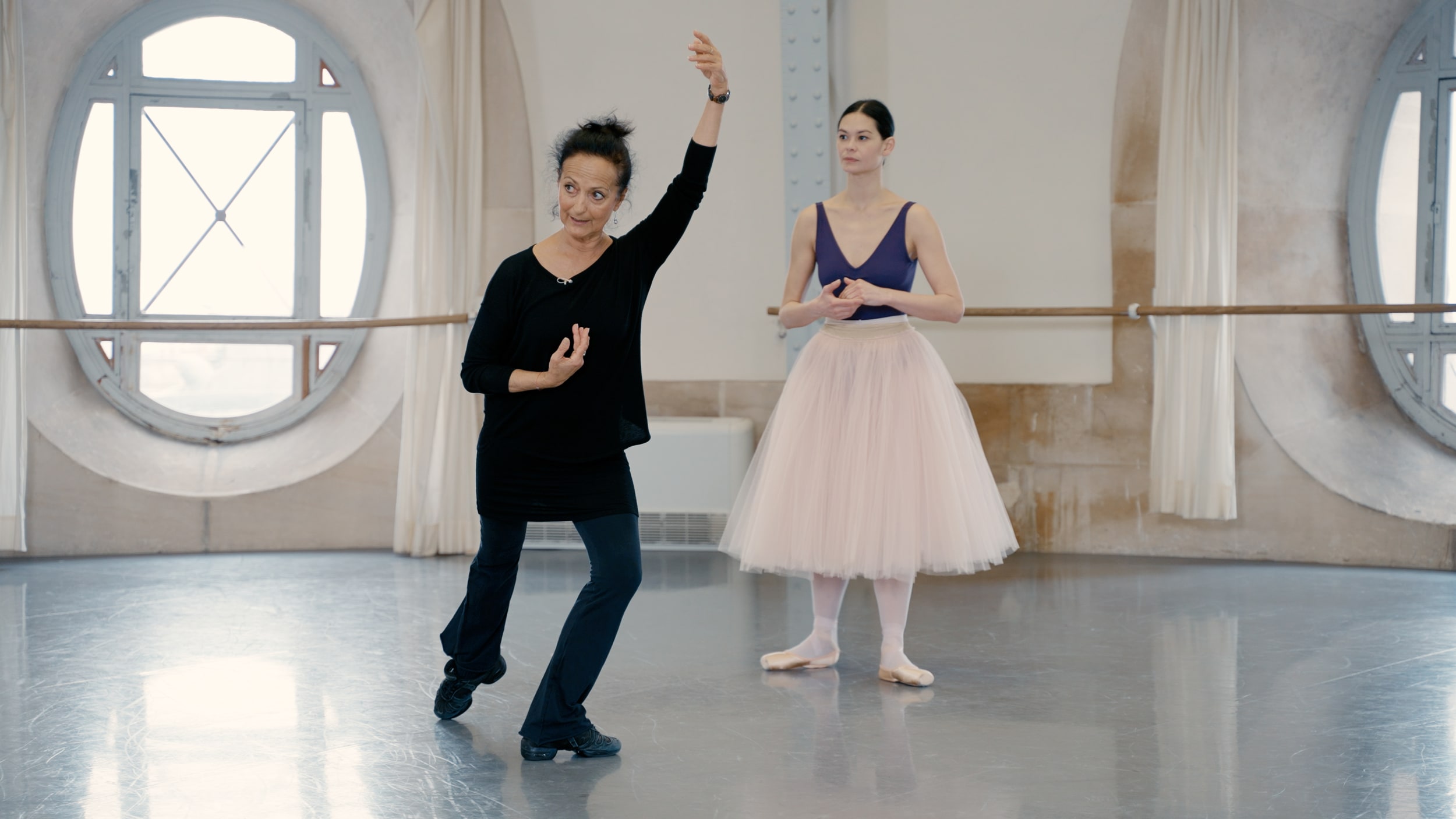 Giselle, rehearsing with... Alice Renavand and Monique Loudières 3/4 ...