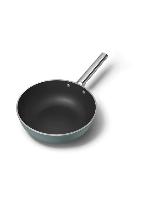 Smeg Smeg wok-pannu, Emerald Green | Paistinpannut