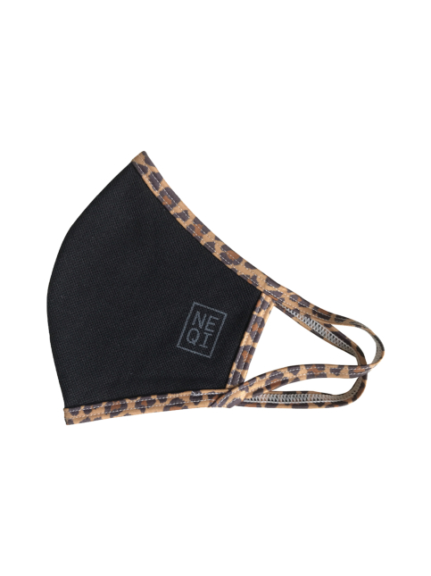 MULTI NEQI NEQI Reusable Face Mask Black Leopard, S/M 3kpl |S/M ...
