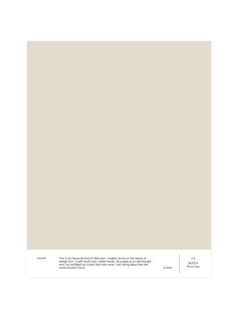 Cover Story Sävymalli 019 MAYA - warm beige | Maalit