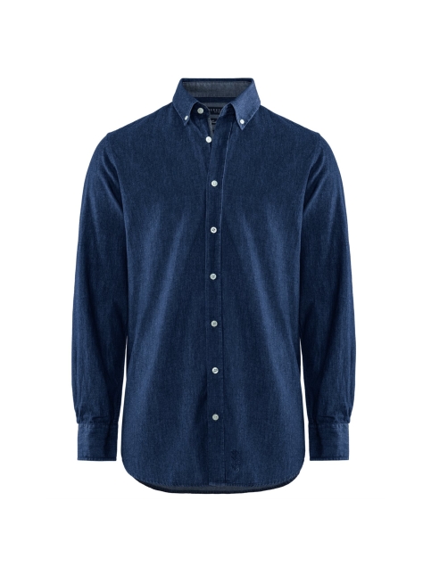 DENIM NAVY Berkeley Chilton Denim Tailored Fit -kauluspaita | Kauluspaidat