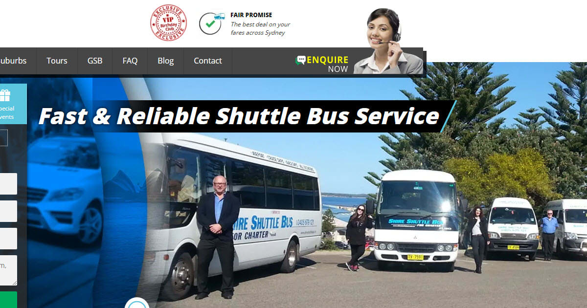 Sydney Airport & Cruise Ship Shuttle Bus Transfers & Day Tours | Shire ...