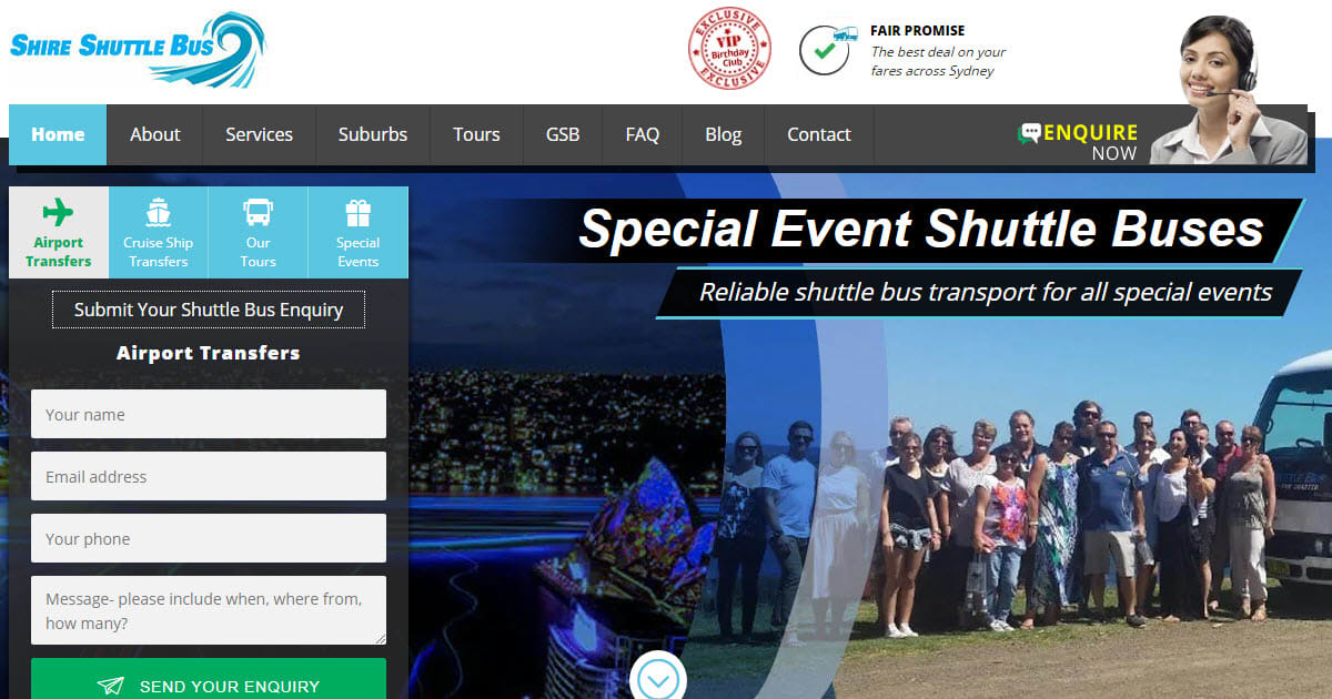 Special Events Shuttle Buses. Concerts, Corporate or Sporting Events