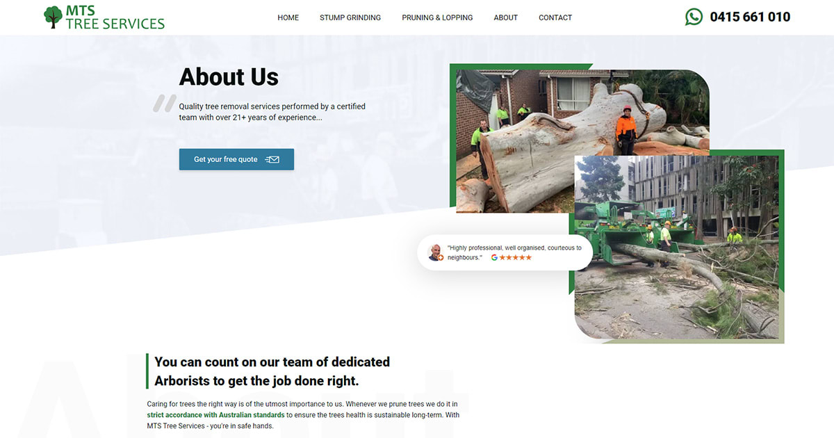 All About the Team from MTS Tree Services