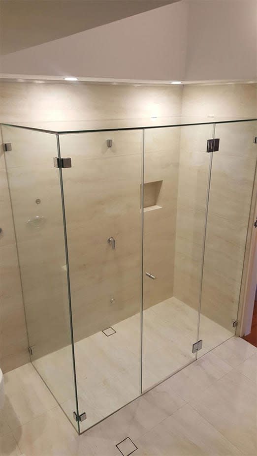 Custom Cut Frameless Shower Screens Sydney Palmers Glass