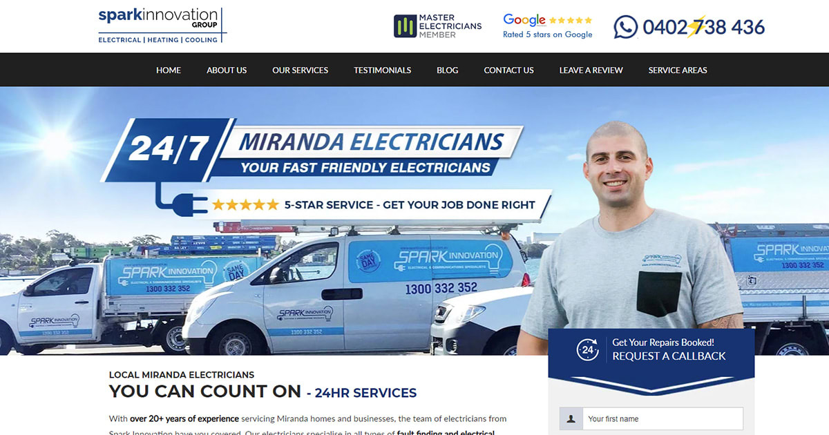 ELECTRICIAN Miranda - 5 Star Rated - Spark Innovation™
