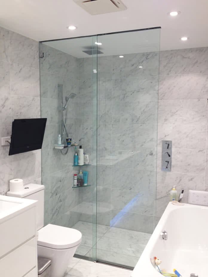 Custom Cut Frameless Shower Screens Sydney Palmers Glass