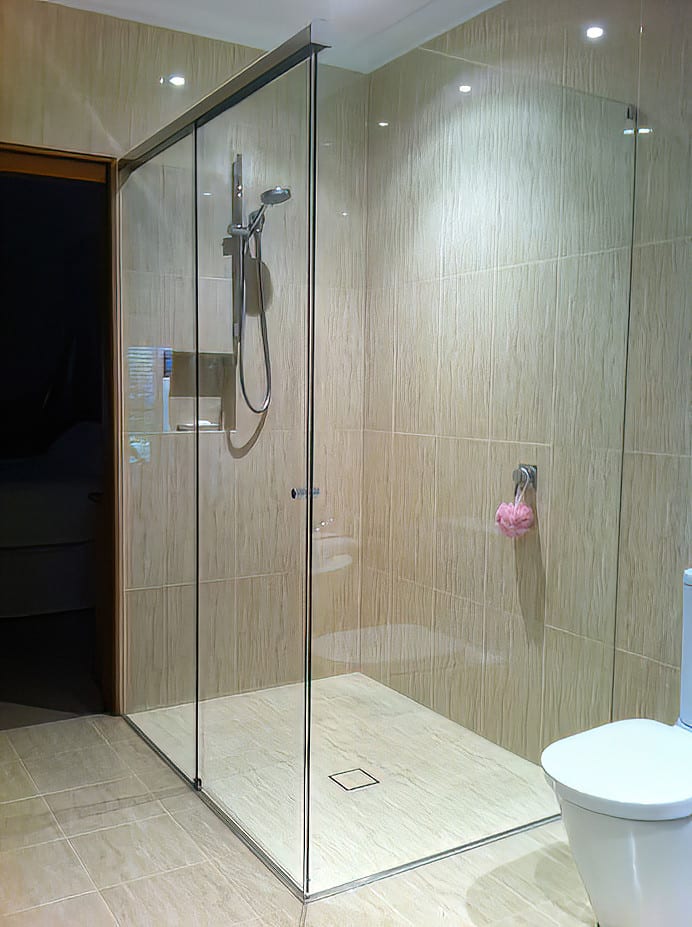 Custom Cut Frameless Shower Screens Sydney Palmers Glass