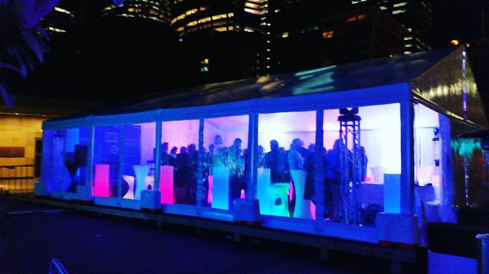 Glow pillar hire- Light up plinths Sydney