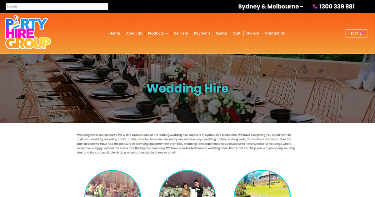 Wedding Hire | Party Hire Group