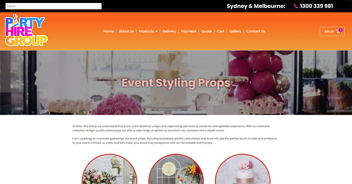 Event Styling - Specialist Hire Company in Sydney