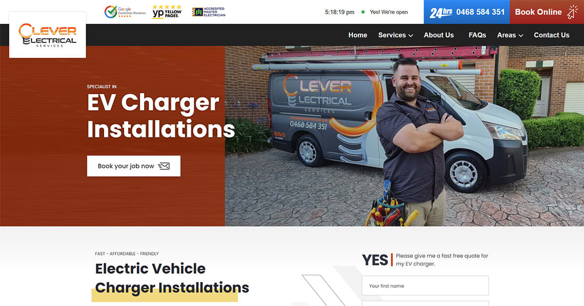 EV Charger Installations | Clever Electrical Services
