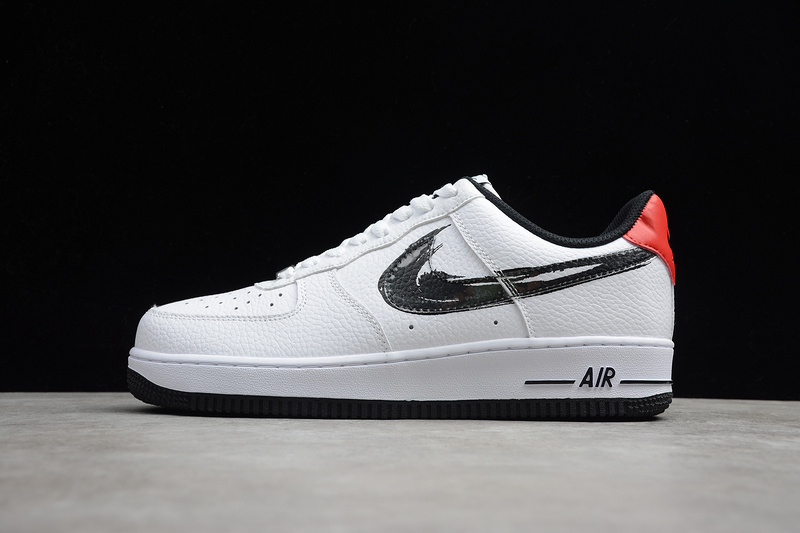 Nike Air Force 1 Low Brushstroke White Black - DA4657-100 - Ordixi.com