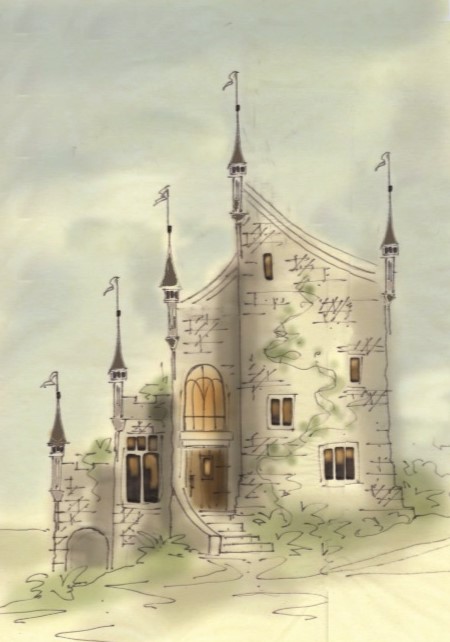 Tiny castle house plan, Unique house plans exclusive collection
