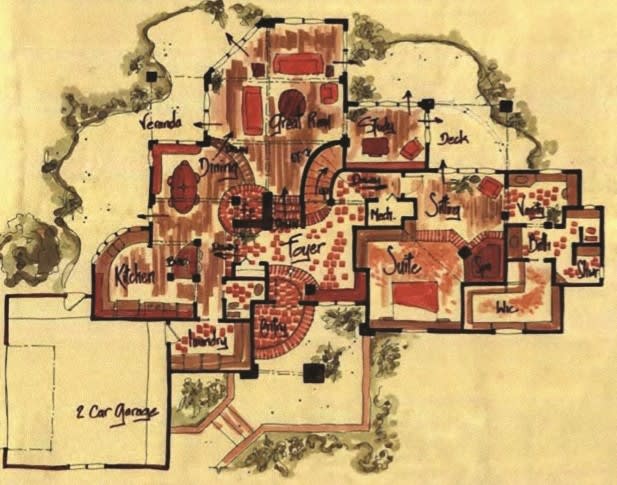 Italian villa house plan, Unique house plans exclusive collection