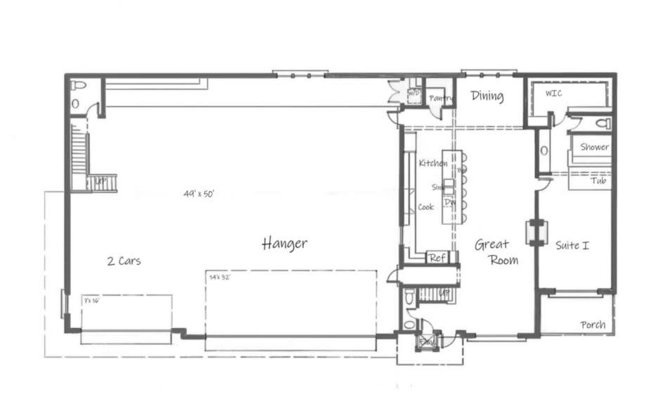 Industrial Hanger House Plan - Unique House Plans