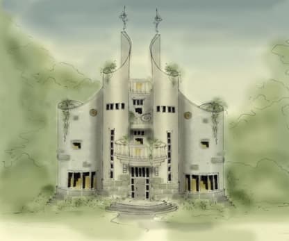 Castle House Plan II - Unique House Plans