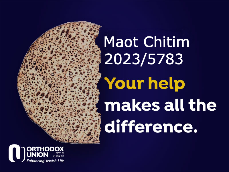 Passover Food Campaign - Orthodox Union