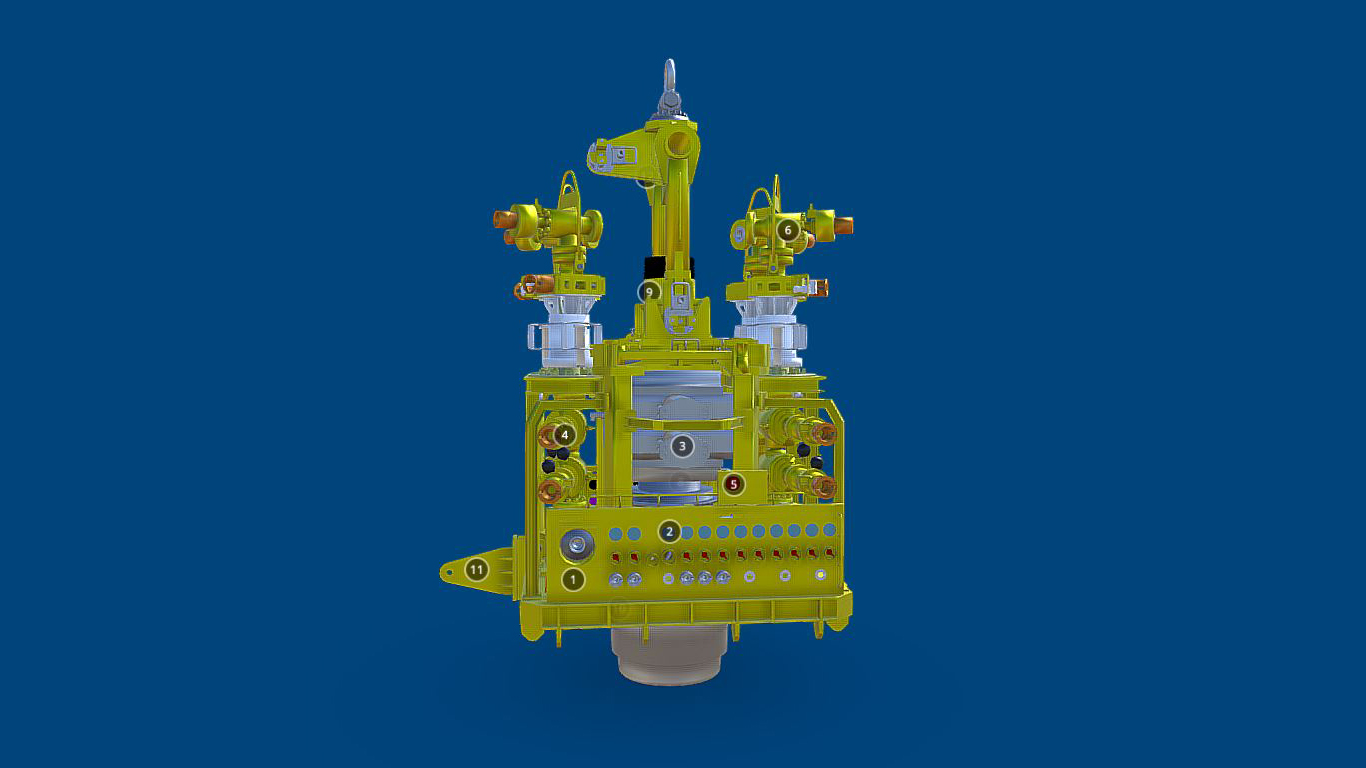 15 kpsi Capping Stack 3D Model | High-Pressure Subsea Control