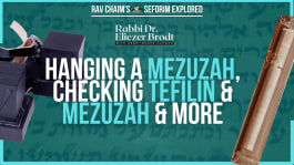 R’ Chaim: Hanging A Mezuzah, Checking Tefilin & Mezuzah & More - Rabbi ...