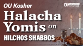 Haircuts and Shaving L'Kavod Shabbos - OU Kosher Halacha Yomis on ...