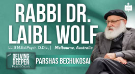 Rabbi Dr. Laibl Wolf | Parshas Bechukosai 5784