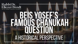 Beis Yosef’s Famous Chanukah Question; A Historical Perspective ...