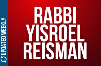 Rabbi Yisroel Reisman on the Parsha