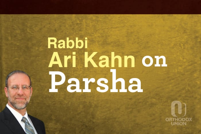 Rabbi Ari Kahn on Parsha
