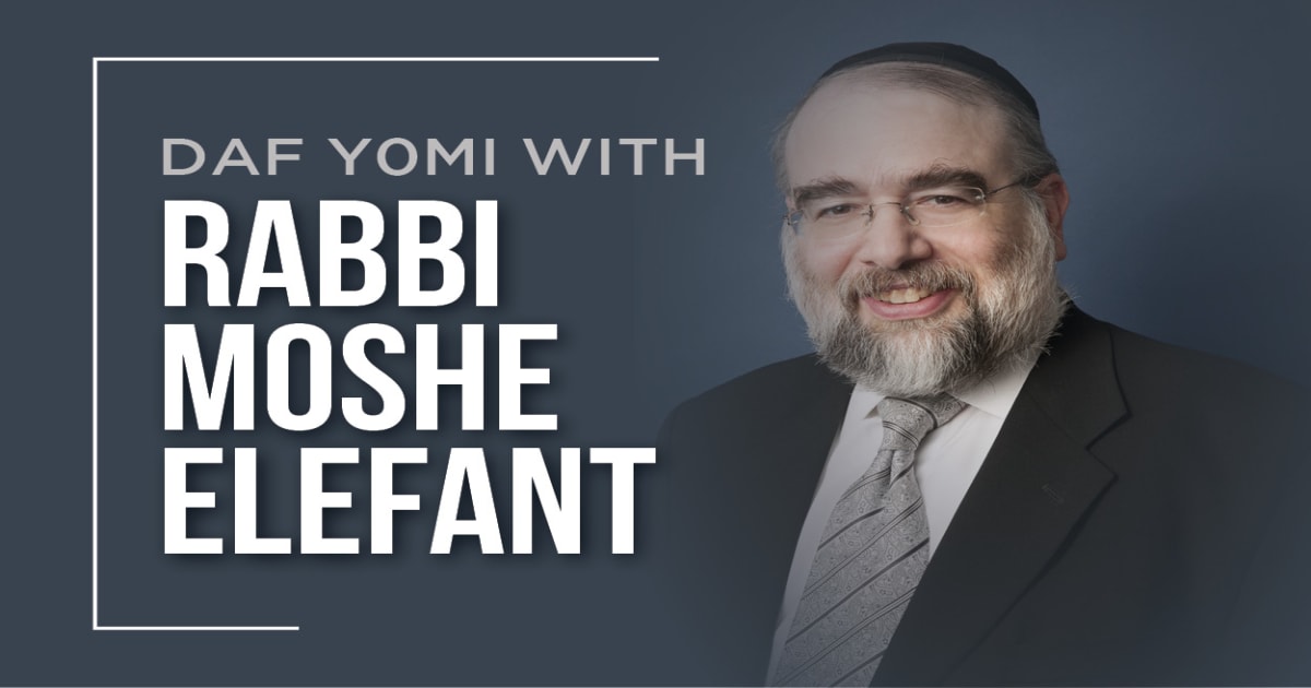 Chulin 9 - Daf Yomi with Rabbi Elefant
