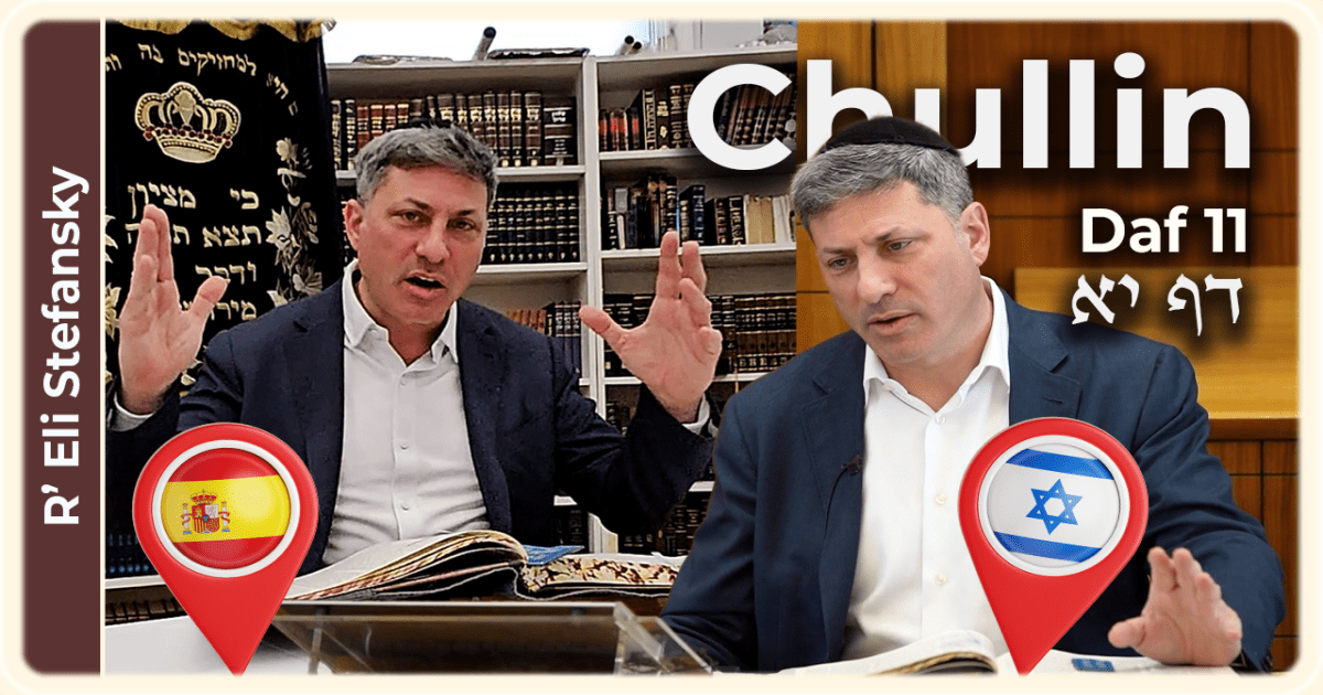 Chulin 11 - Daf Yomi by Rabbi Eli Stefansky