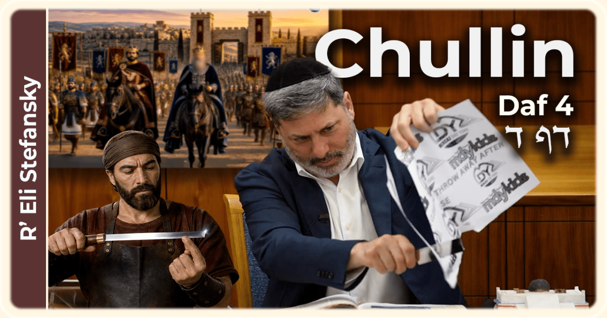 Chulin 4 - Daf Yomi by Rabbi Eli Stefansky