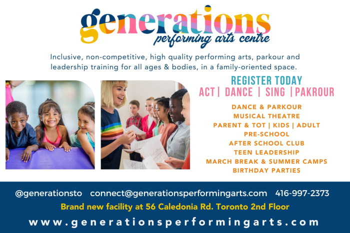 Generations Performing Arts - Toronto kids programs, classes & lessons