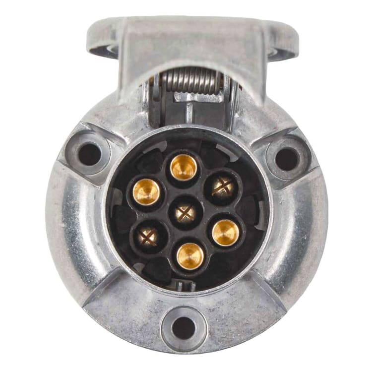 Metal Trailer Socket 7 Pin Female | 1014002 | Outdoor Warehouse