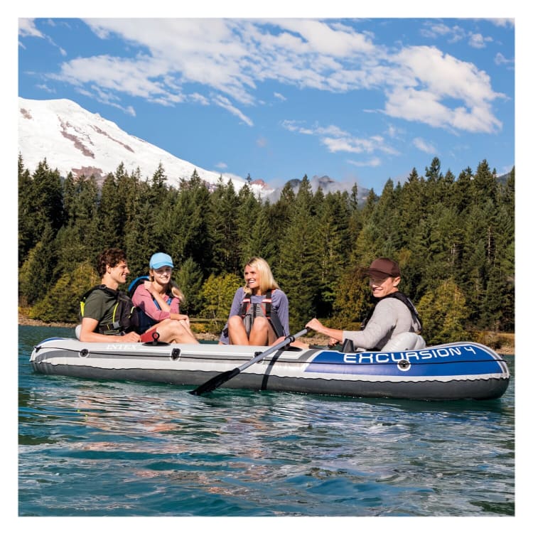 Intex Excursion 4 Boat Set | 1016565 | Outdoor Warehouse Kiosk