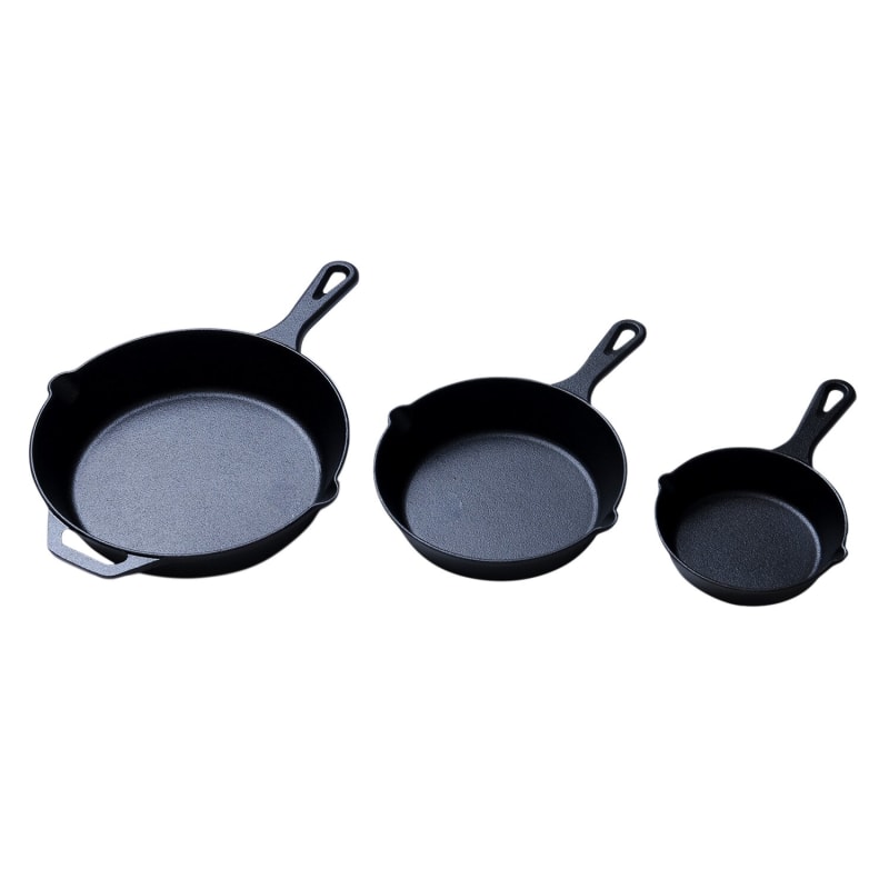 Fireside 3 Skillet Cast Iron Set | 1016786 | Outdoor Warehouse