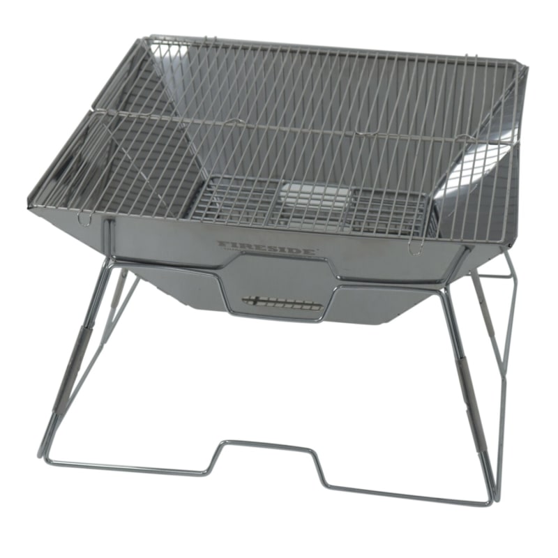 Fireside Stainless Steel Big Folding Braai | 1017144 | Outdoor ...