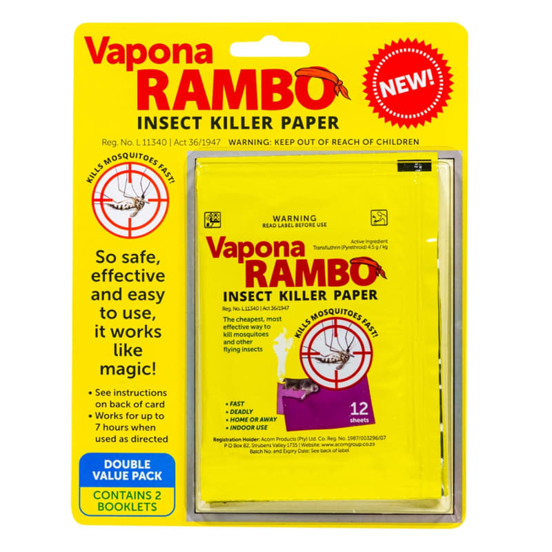 VAPONA RAMBO INSECT KILLER PAPER | 1017418 | Outdoor Warehouse