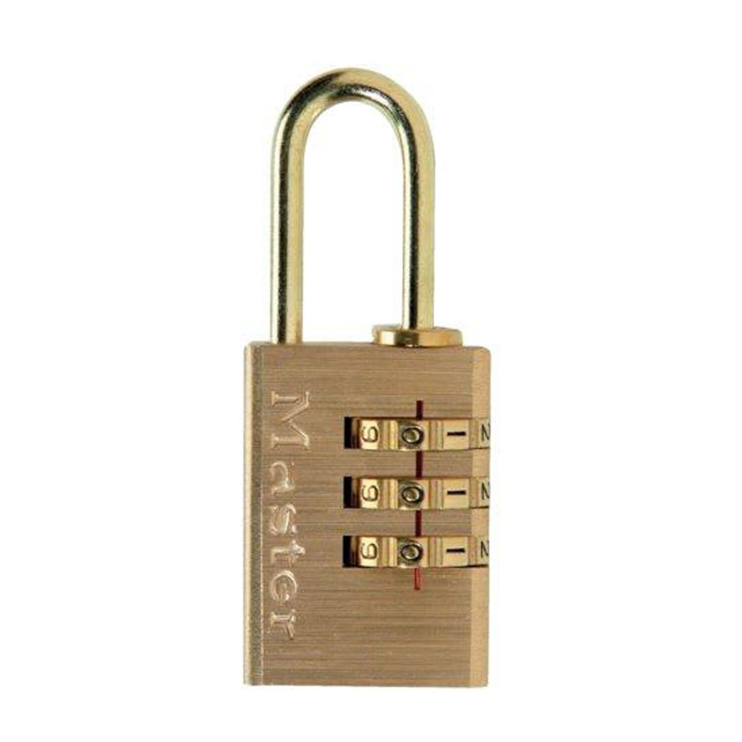 MasterLock Combination Brass 20mm Padlock | 1003062 | Outdoor Warehouse