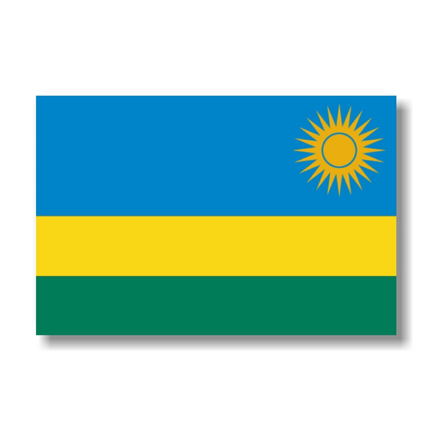 Rwanda Flag Sticker | 1006615 | Outdoor Warehouse