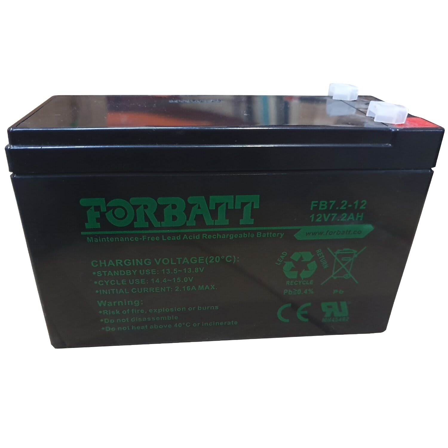 Forbatt 12V 7.2 Amp/hr Battery | 1010309 | Outdoor Warehouse