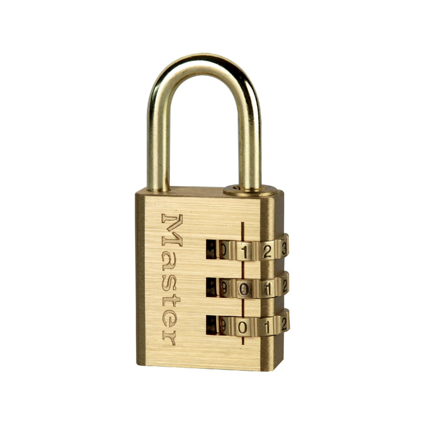 MasterLock 30mm Brass Combination Padlock | 1014508 | Outdoor Warehouse
