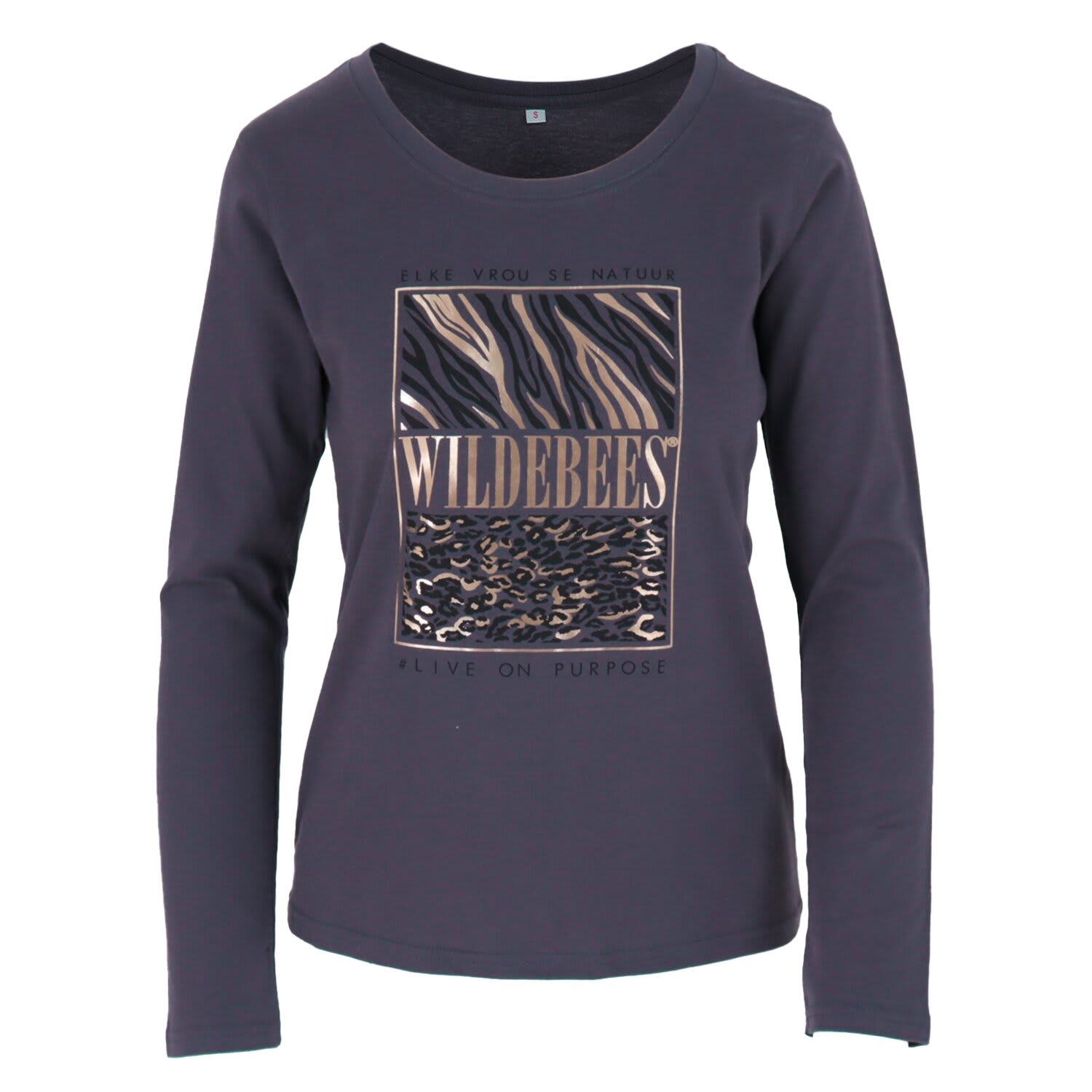 Wildebees Women's Animal Instinct Block Long sleeve Tee | 1015813 ...