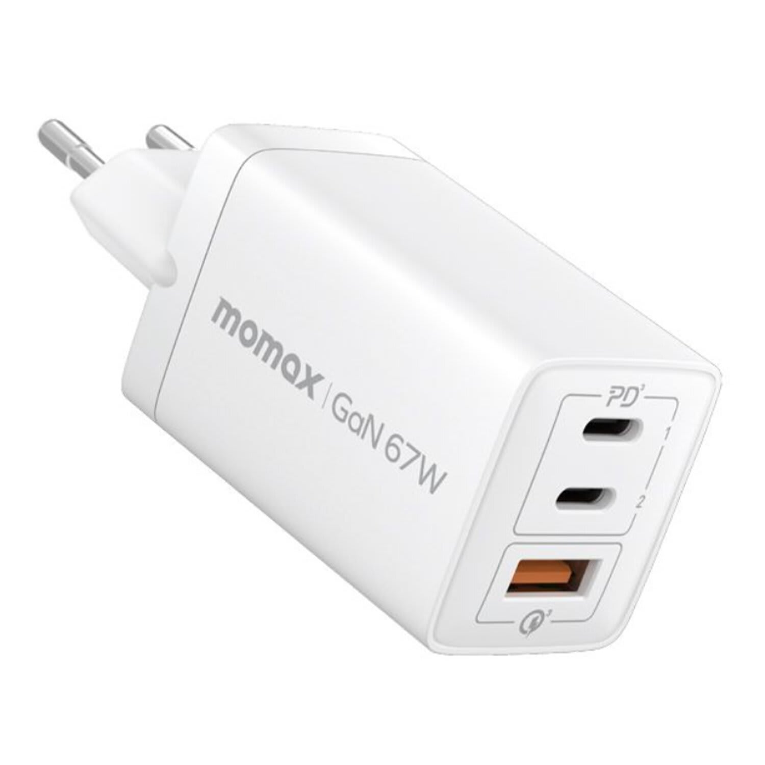 Momax UM30 OnePlug 67W 3-Port GaN Wall Charger | 1016790 | Outdoor Warehouse Kiosk