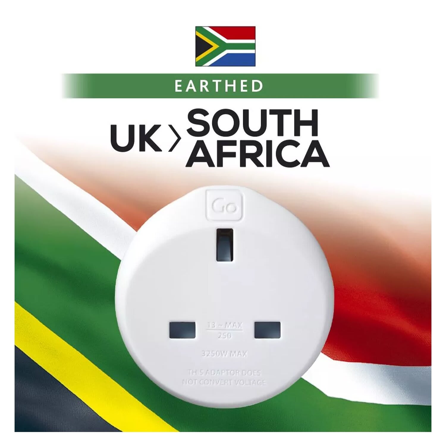 Go Travel UK-SA Adaptor Plug | 1017942 | Outdoor Warehouse