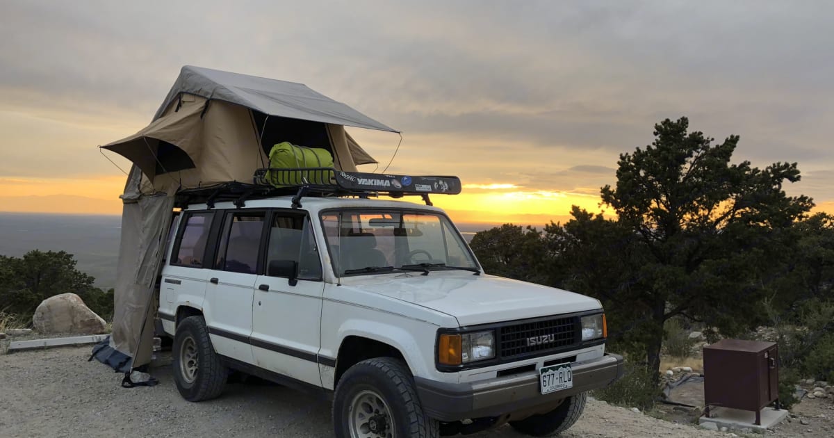 1991 Isuzu Trooper Truck Camper Rental in Denver, CO | Outdoorsy
