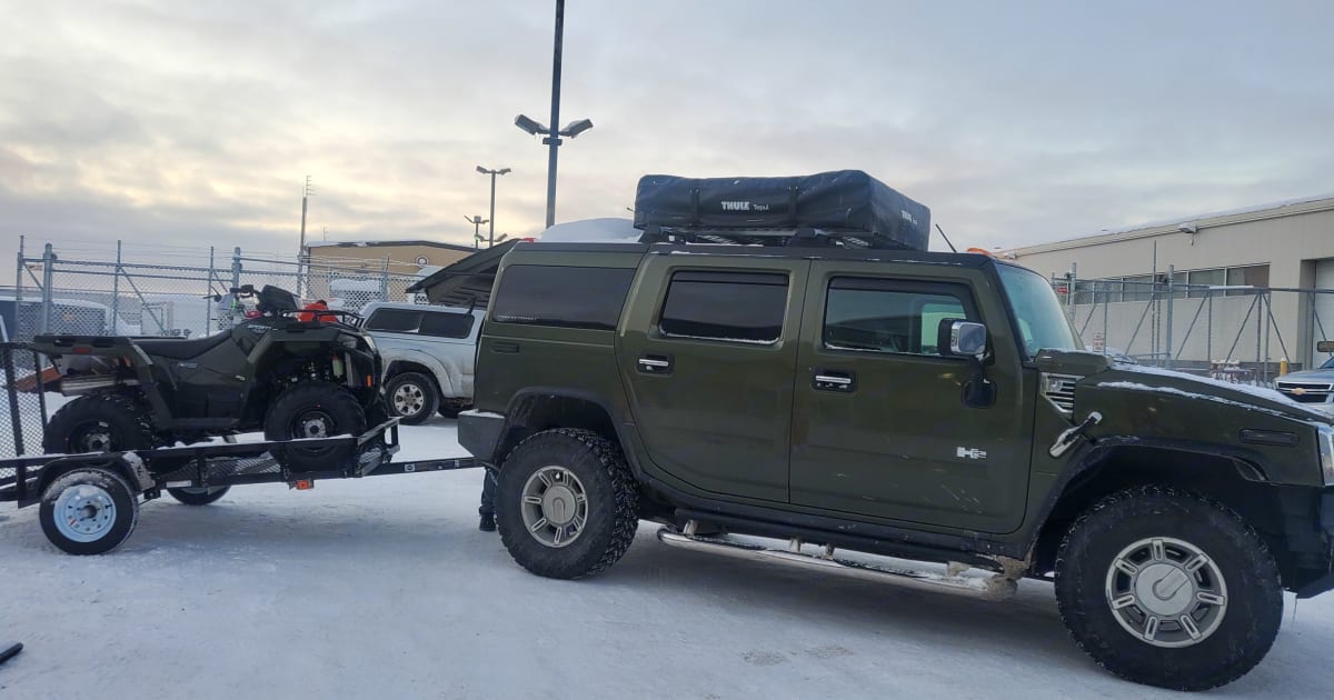 2003 Hummer H2 Truck Camper Rental in Anchorage, AK | Outdoorsy