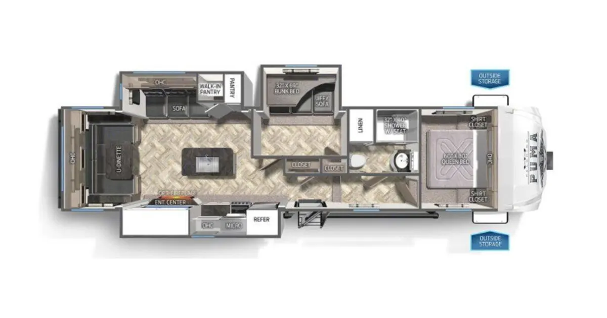 2024 Forest River Palomino Puma Fifth-wheel Rental in Millbury, OH ...