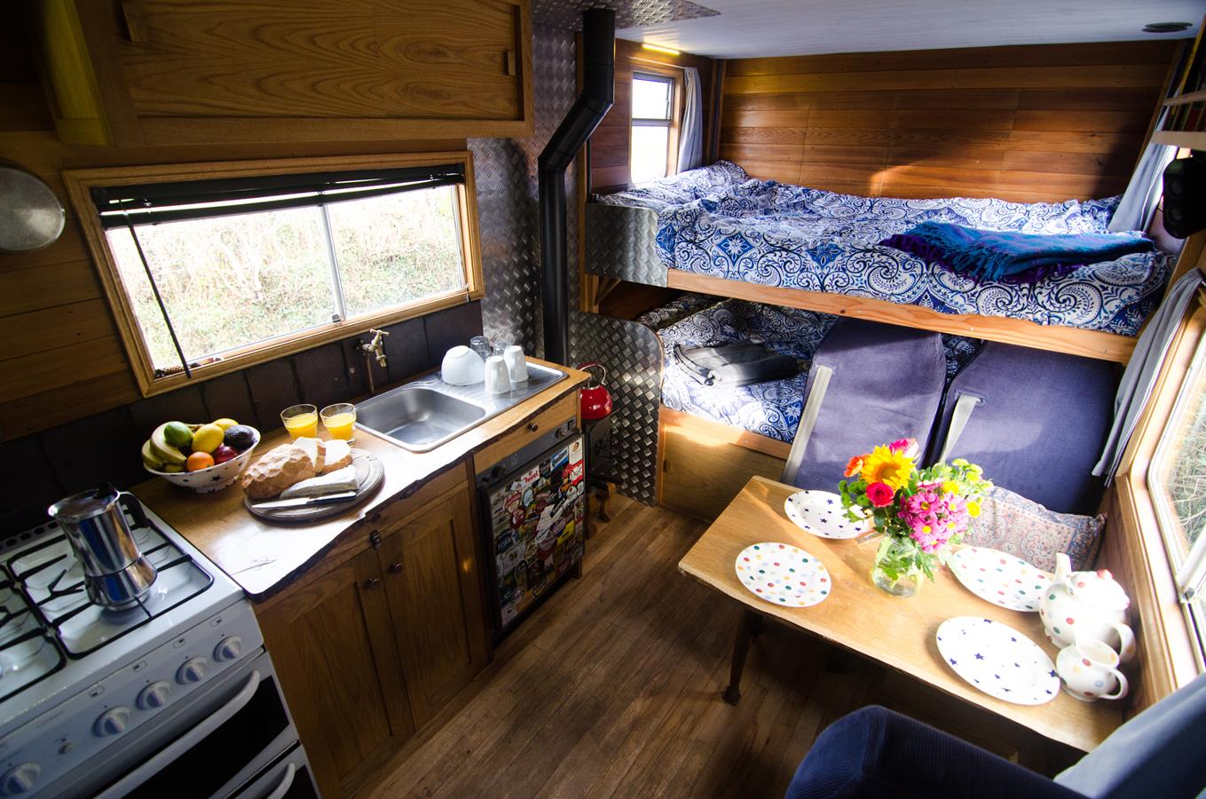 EX - Luna campervan for hire, Carmarthenshire - Quirky Campers